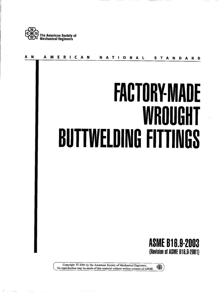 ASME B16_9 | PDF