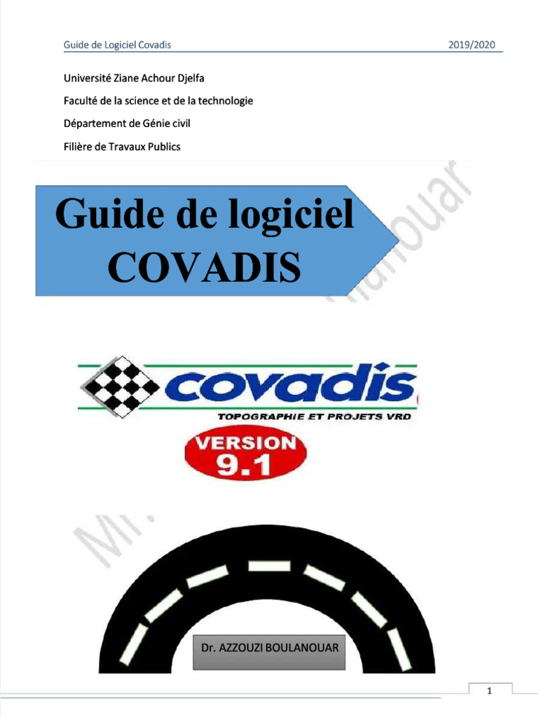 Guide de Logiciel Guide de Logiciel Covadis Covadis | PDF