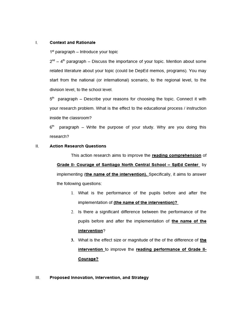 Action Research Proposal | Download Free PDF | Effect Size