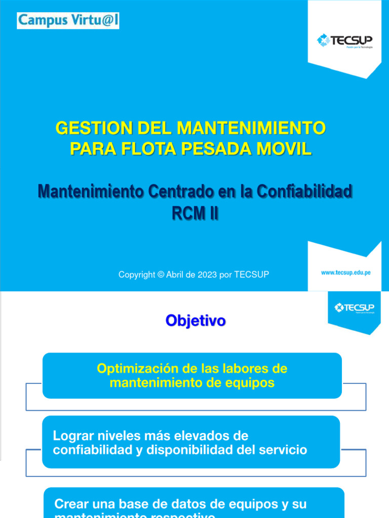UNIDAD 1 Introduccion Al RCM II | PDF | Ingeniería de confiabilidad