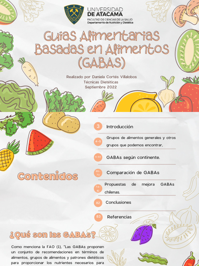 Guías Alimentarias y GABAs Globales | PDF