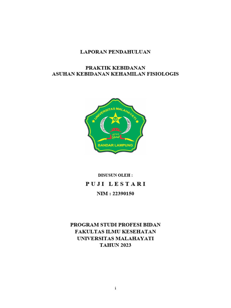 LP, LK asuhan kebidanan kehamilan fisiologis | PDF
