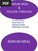 Barium Meal and Follow-Through Guide | PDF | Diseases And Disorders ...