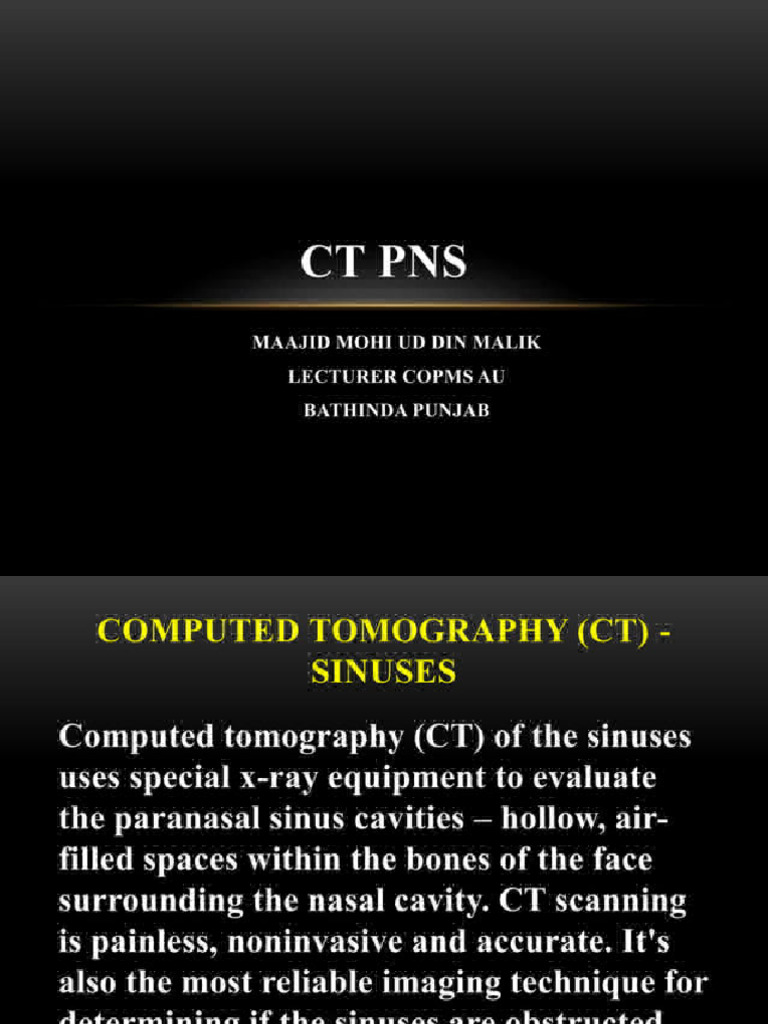 CT PNS | PDF