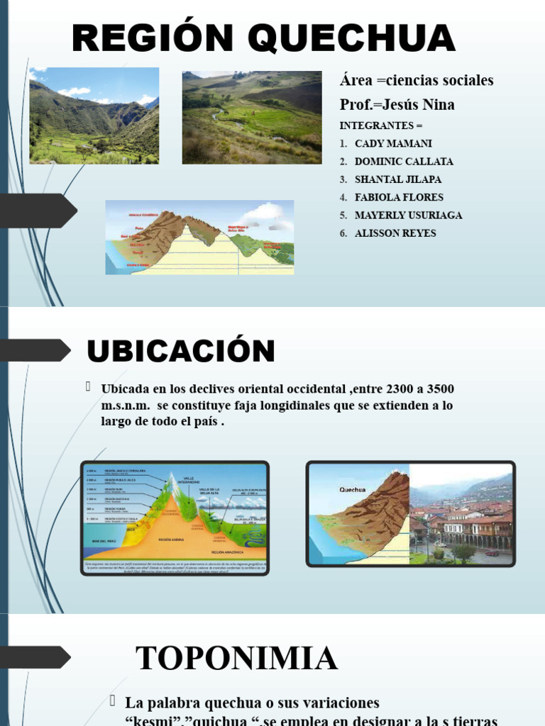 Región Quechua | PDF