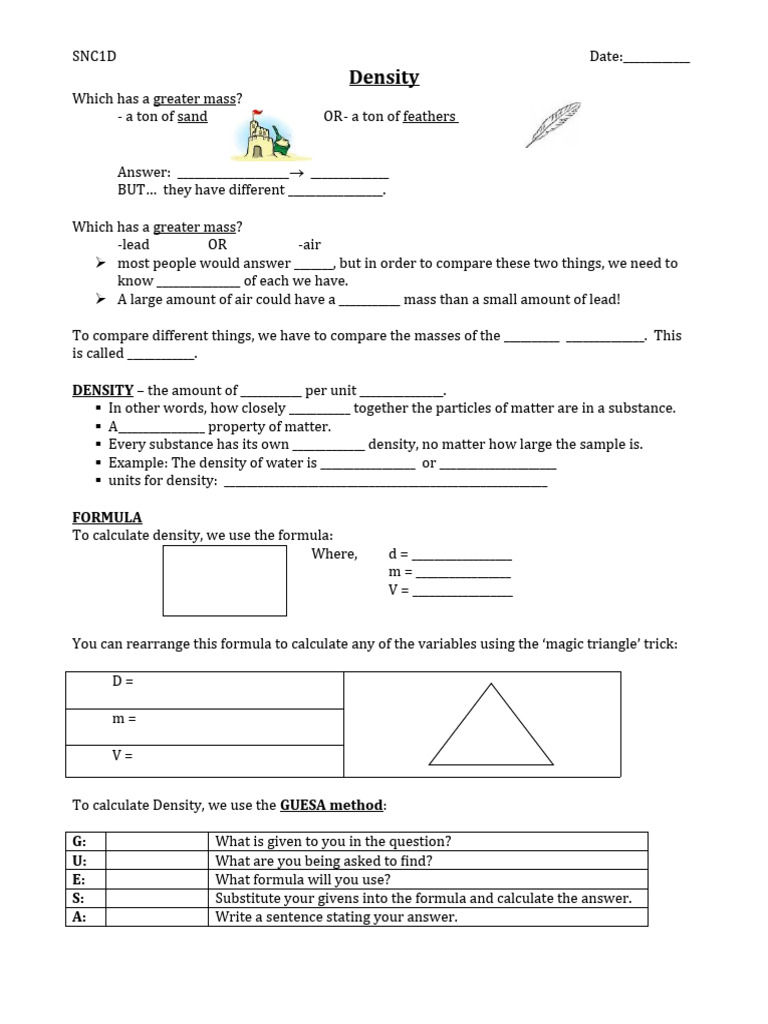05 - Density Note | PDF