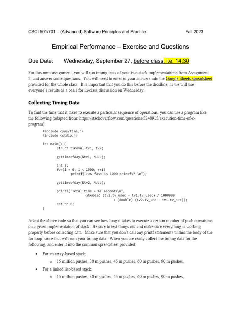 Empirical Performance Pdf Computer Engineering Computer Programming