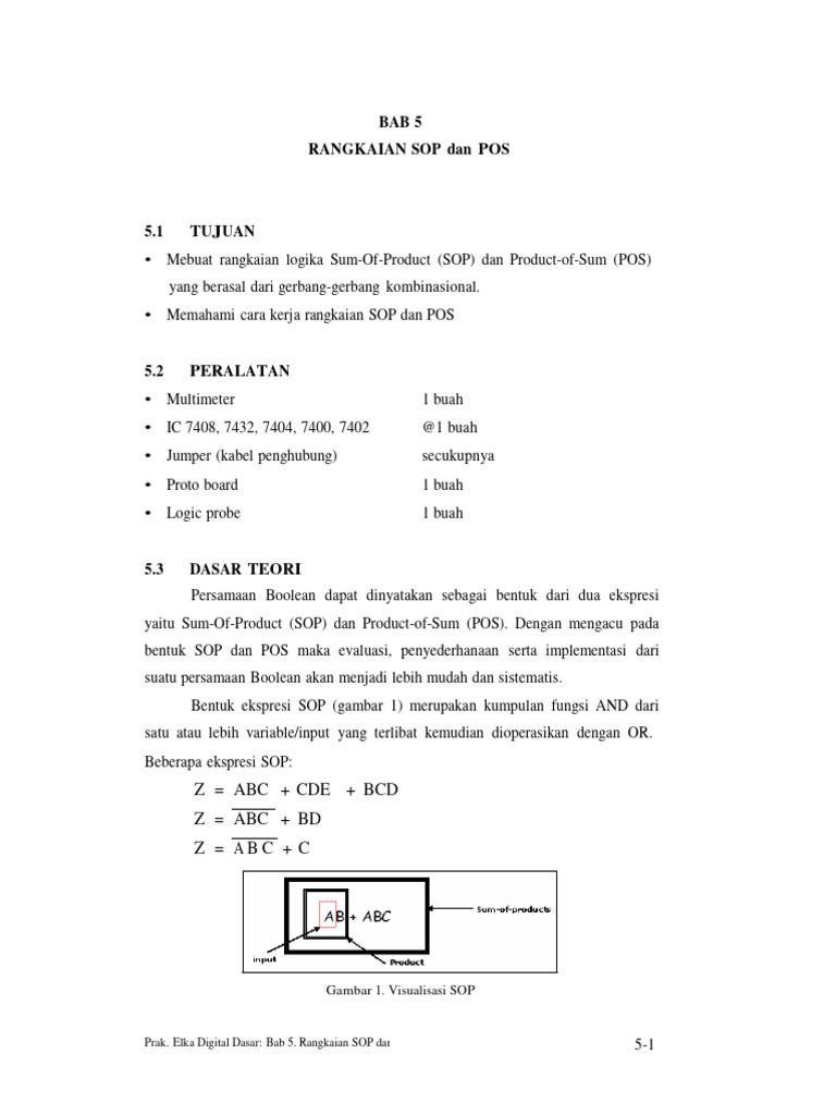 04 Rangkaian SOP Dan POS | PDF