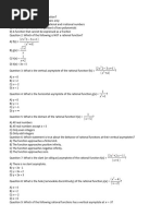 Rational Functions Practice Test | PDF | Asymptote | Function (Mathematics)