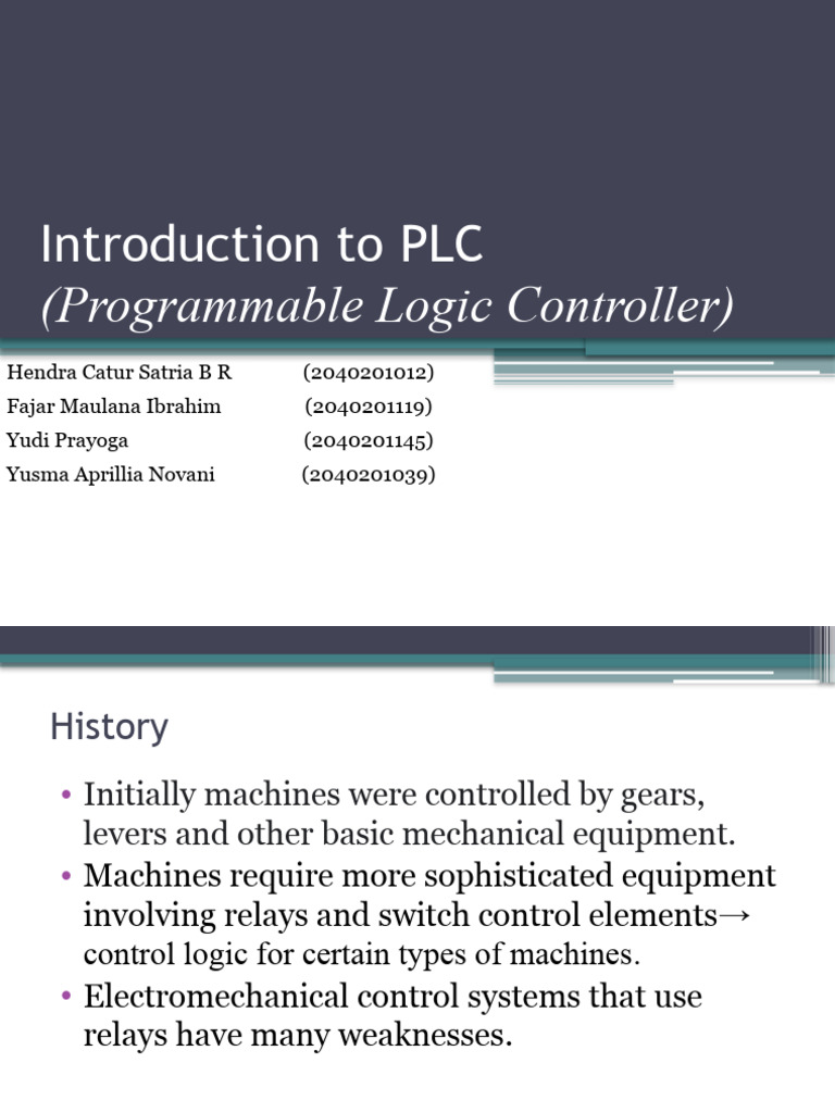 Overview of Programmable Logic Controllers | PDF | Programmable Logic Controller | Input/Output