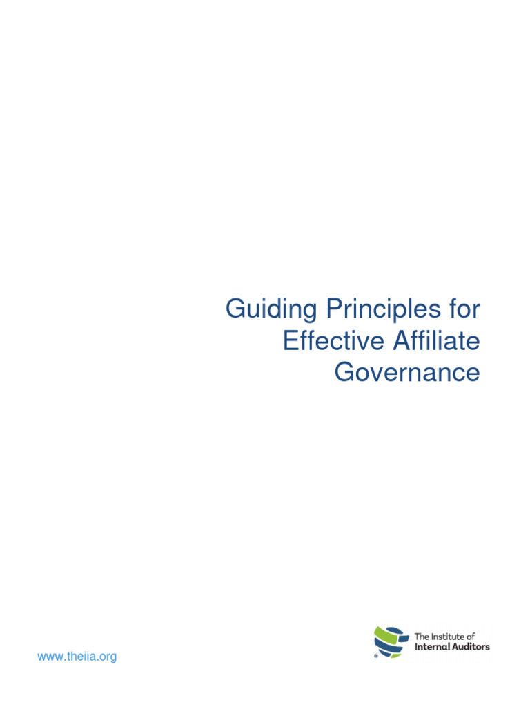 Guiding Principles | PDF | Governance | Regulatory Compliance