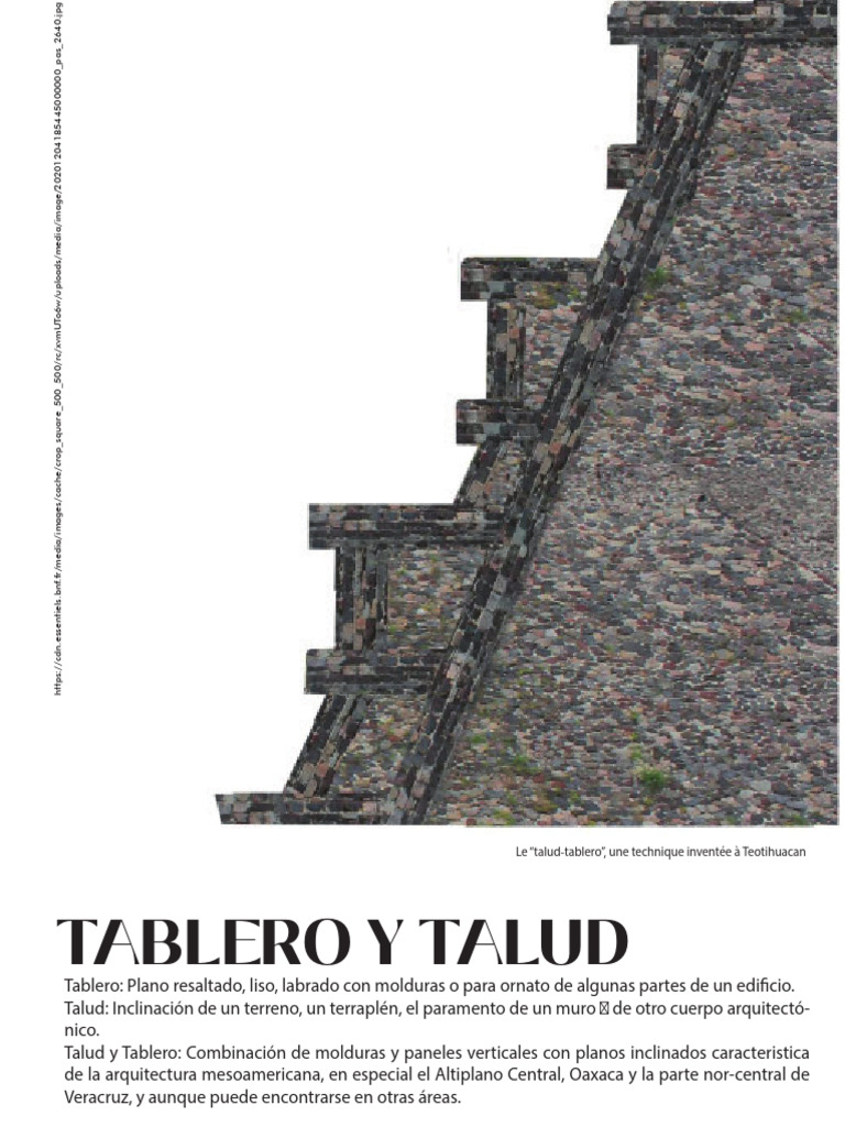 Talud y Tablero en Arquitectura Mesoamericana | PDF