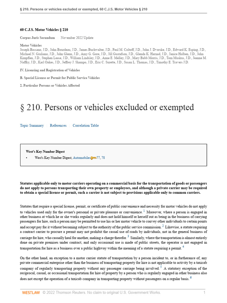 Vehicle Registration Exemptions Explained | PDF | Vehicles | Transport