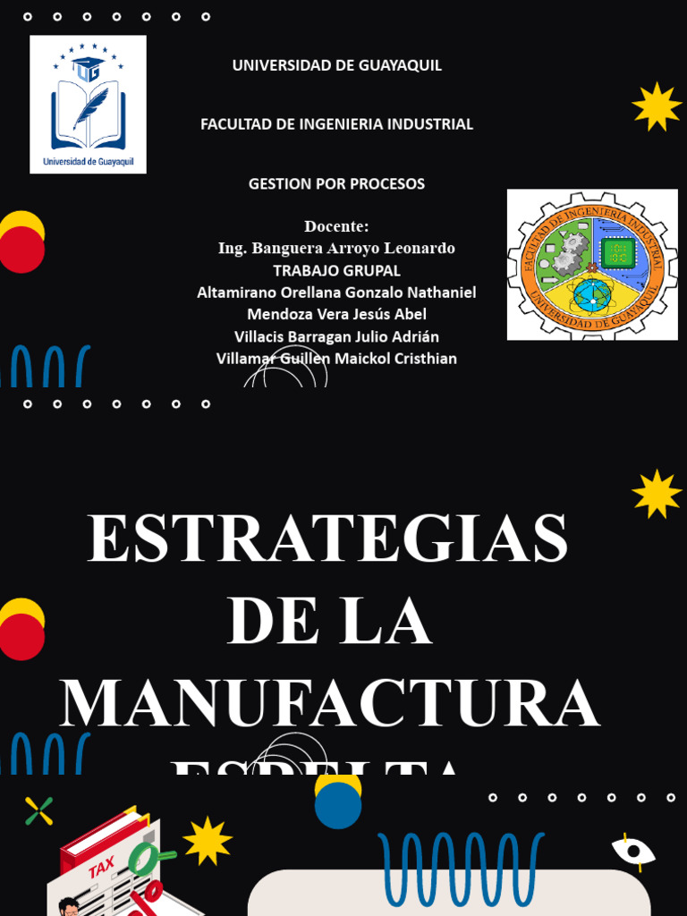 ESTRATEGIAS DE MANUFACTURA ESBELTA | PDF | Lean Manufacturing | Gestión de Procesos de Negocio