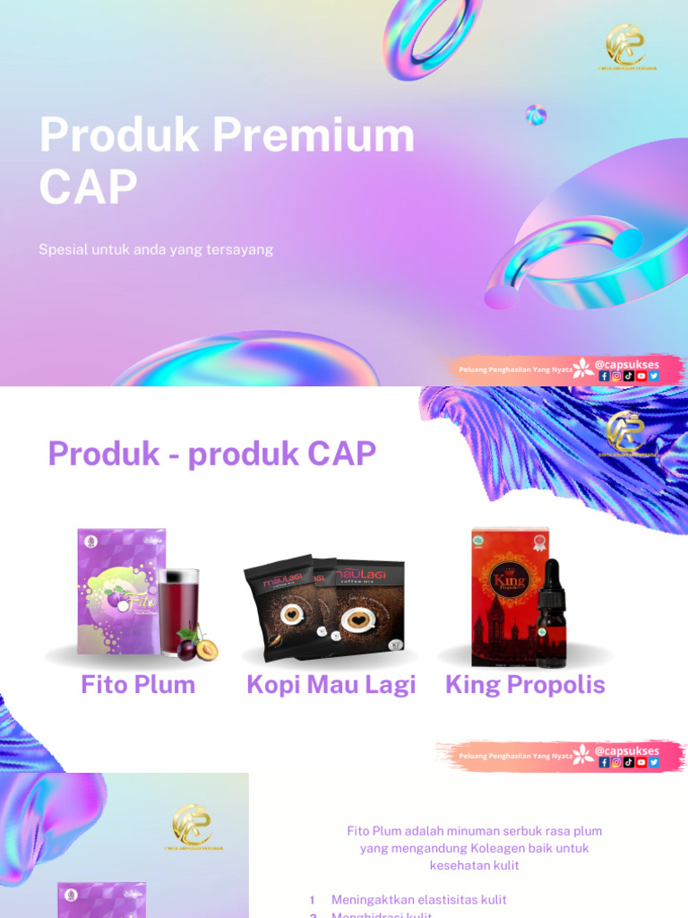 Product Knowledge CAP | PDF | Memasak, Makanan, & Anggur | Kesehatan ...