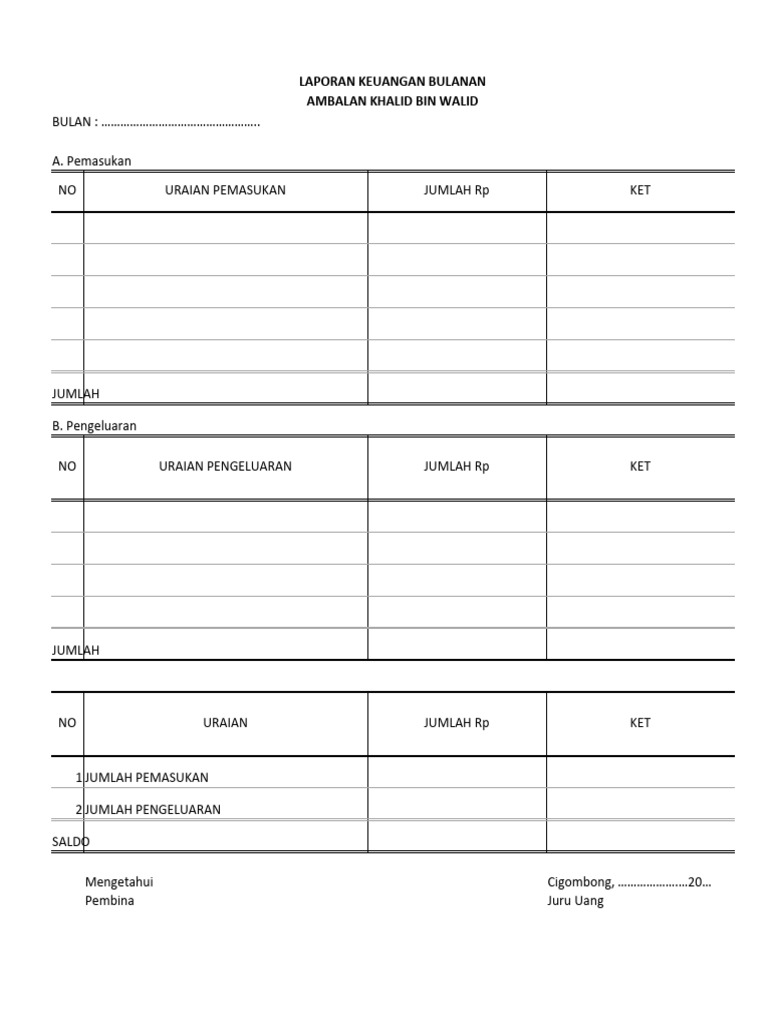 Buku Iuran Regu | PDF