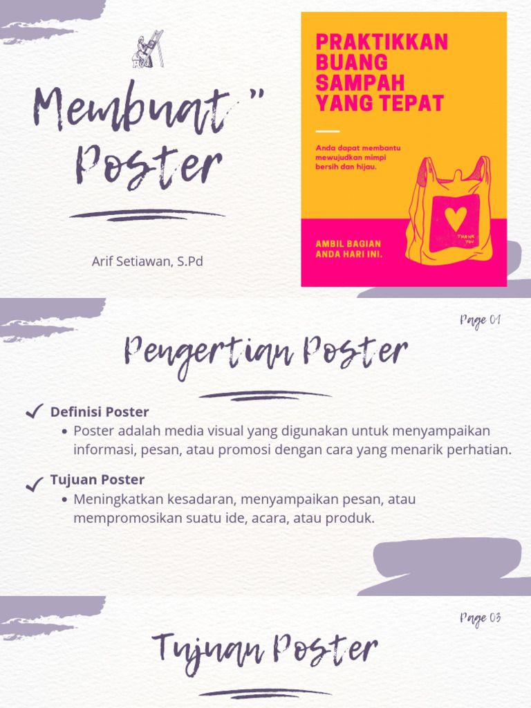 Buatkan Presentasi Membuat Poster 10 Slide - Presentation | PDF