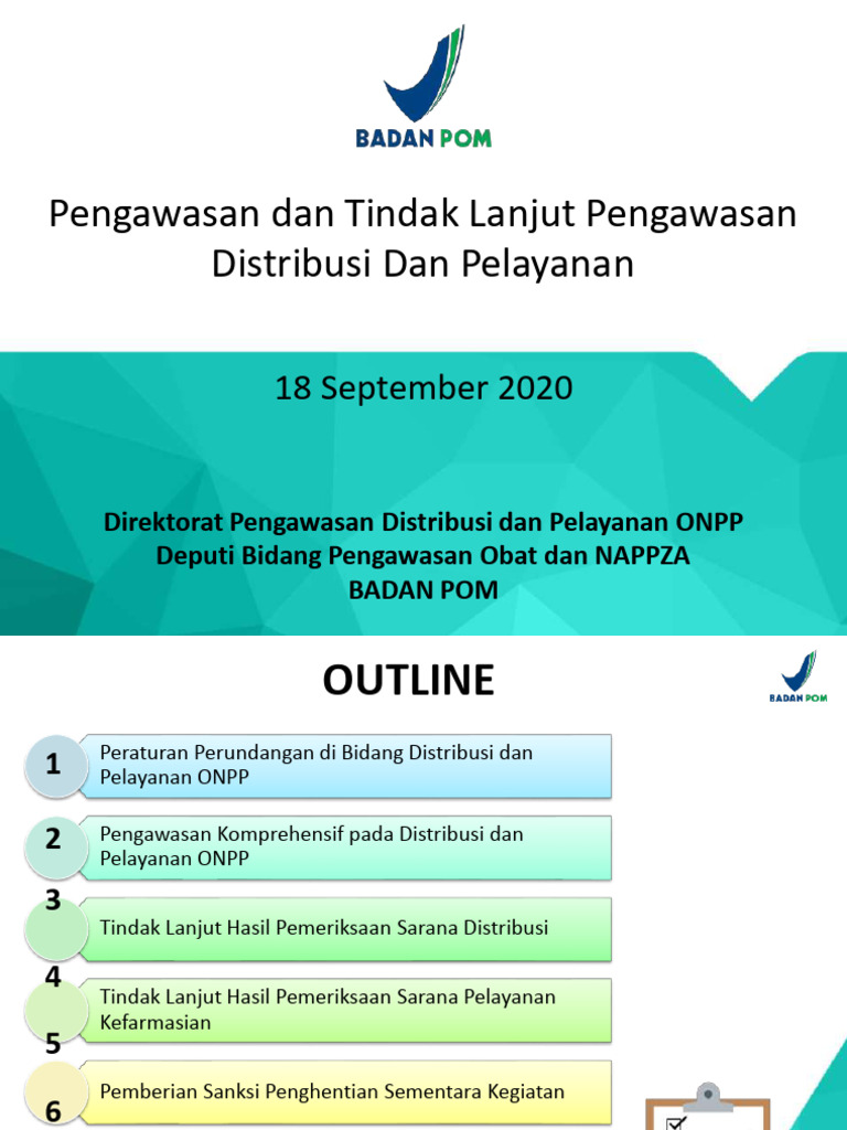 Materi Sosialisasi Implementasi perBPOM 19 Tahun 2020 External BPOM ...