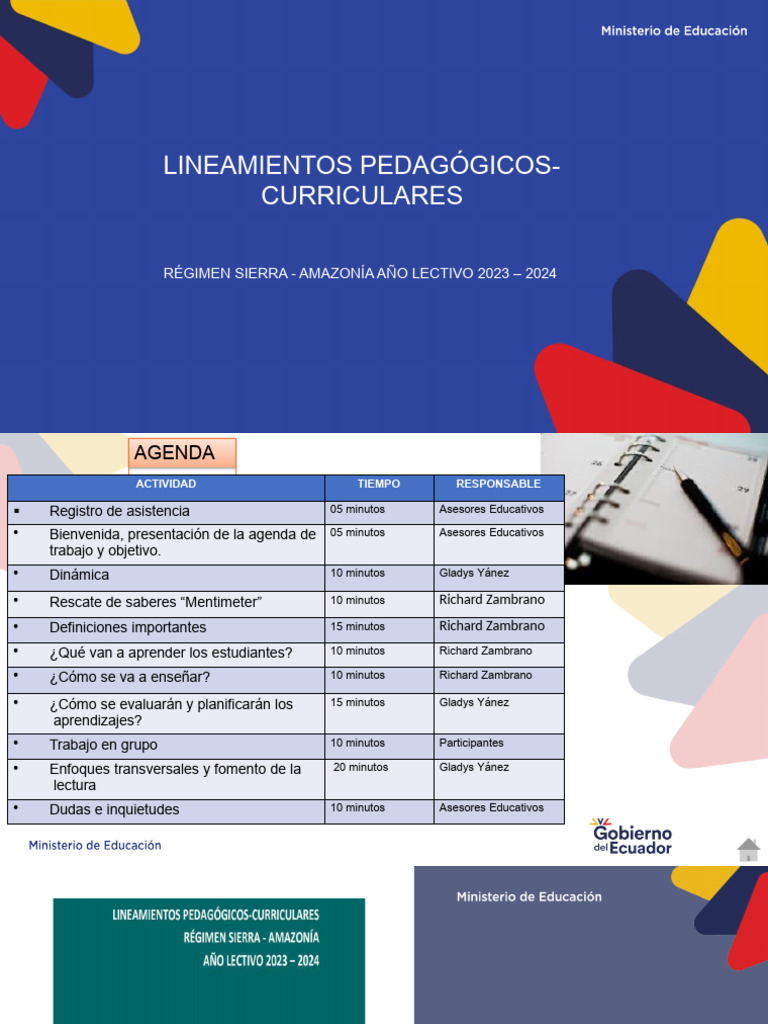 Lineamientos Pedagógicos Curriculares 2023 Solo Egb 17d02 17d03 | PDF | Plan de estudios ...