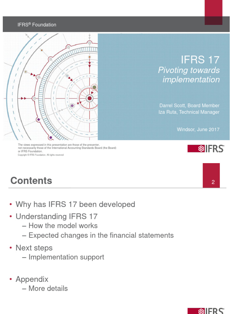 IFRS 17 Pivoting Towards Implementation IAIS Global Seminar June 2017 | PDF