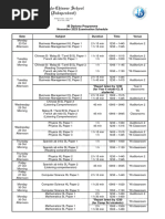 November 2025 Exam Schedule | PDF