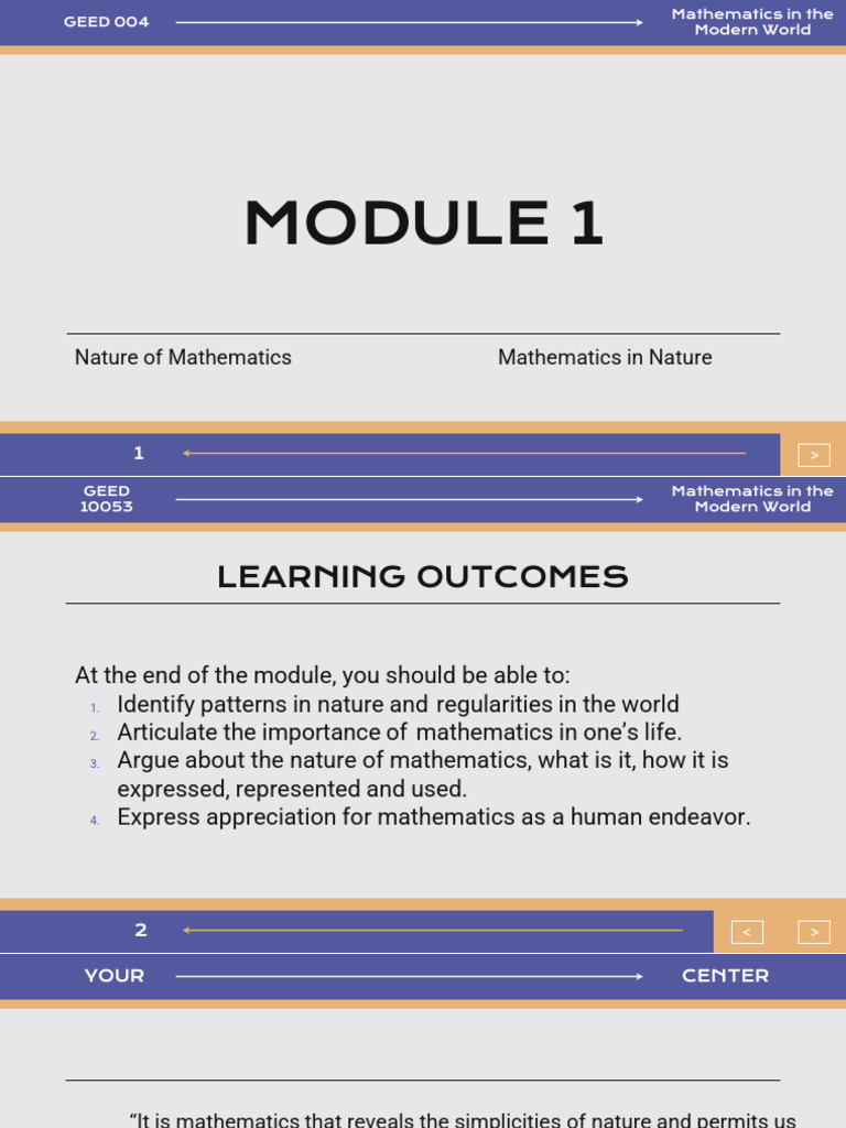 Week 3 MMW PPT MODULE 1 | PDF | Pattern | Fractal