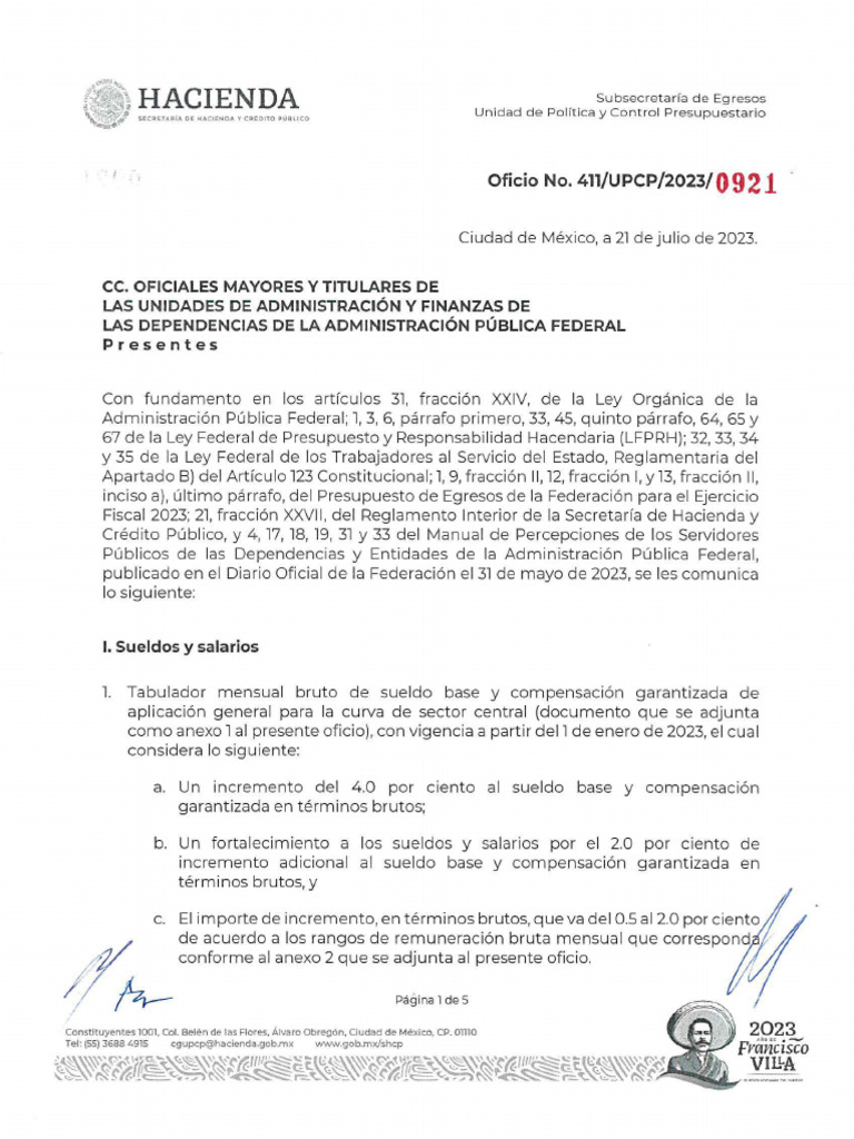 411 Upcp 2023 0921 | PDF | Gobierno