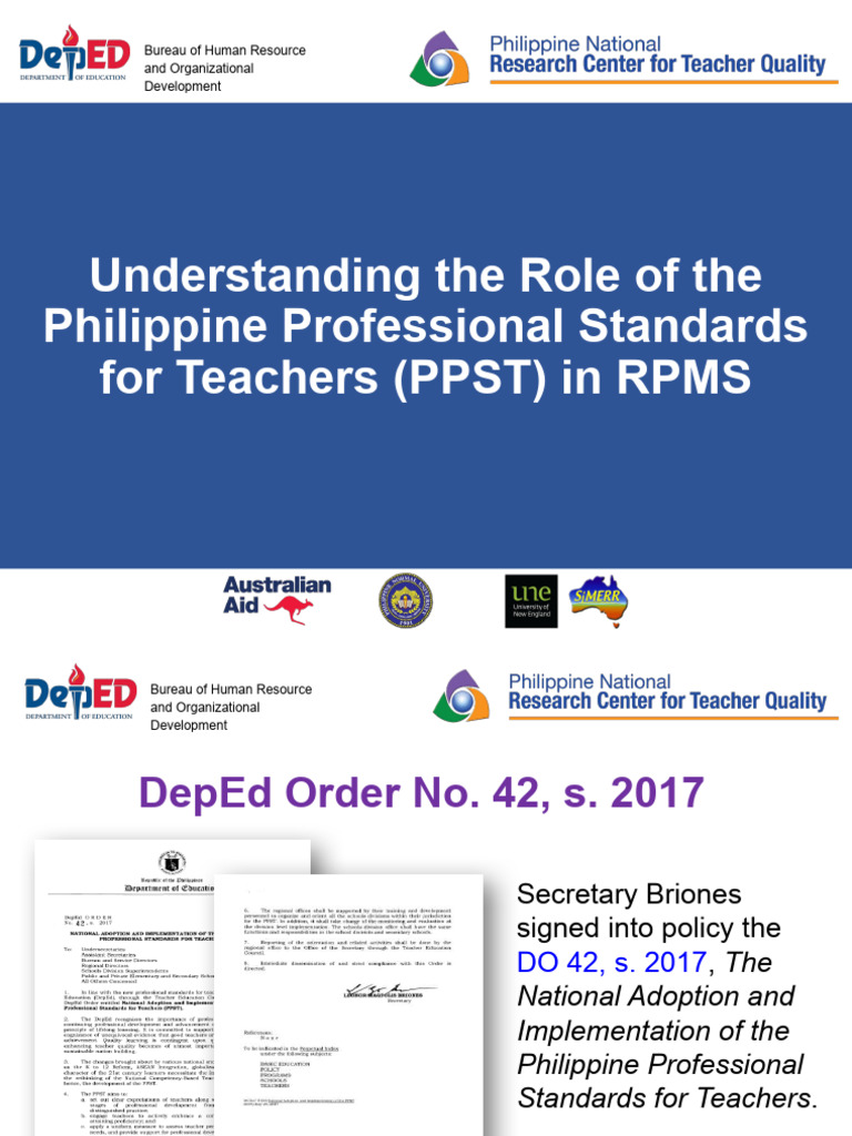 Session 2 Understanding The Role of The PPST in RPMS | PDF | Human ...