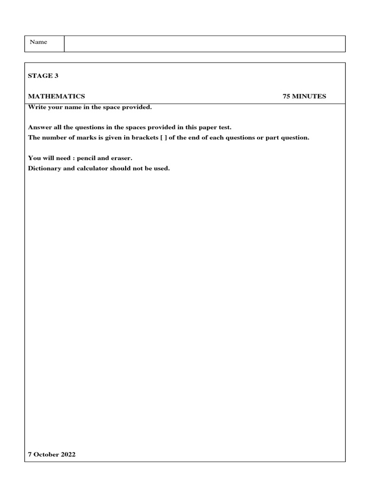PTS Math Grade 3 Icp (2022-2023) | PDF