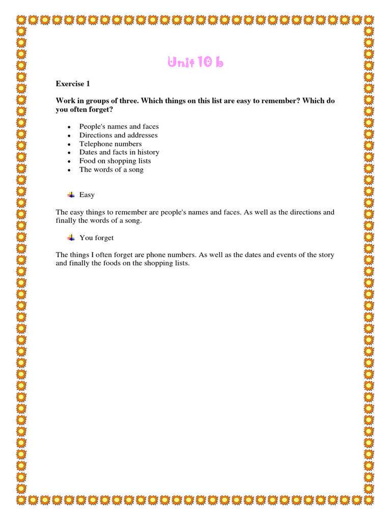 Unit 10 B 1 | PDF | Memory | Neuroscience