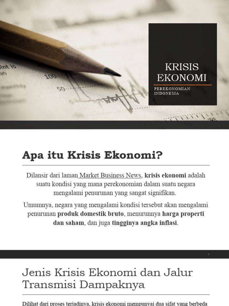 M2. Krisis Ekonomi | PDF