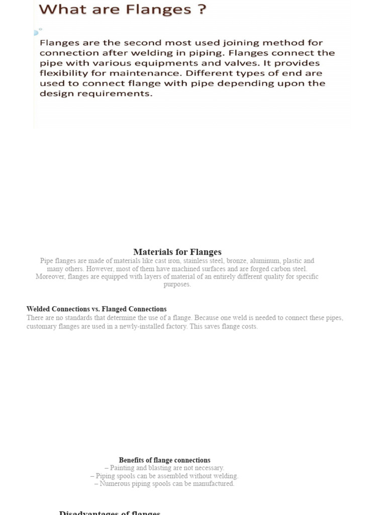 Flanges | PDF | Pipe (Fluid Conveyance) | Welding