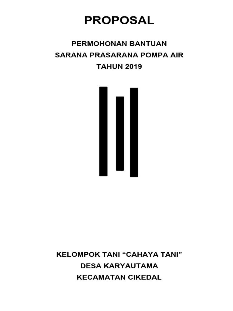 Proposal Kelompok Tani Sinar Jaya | PDF