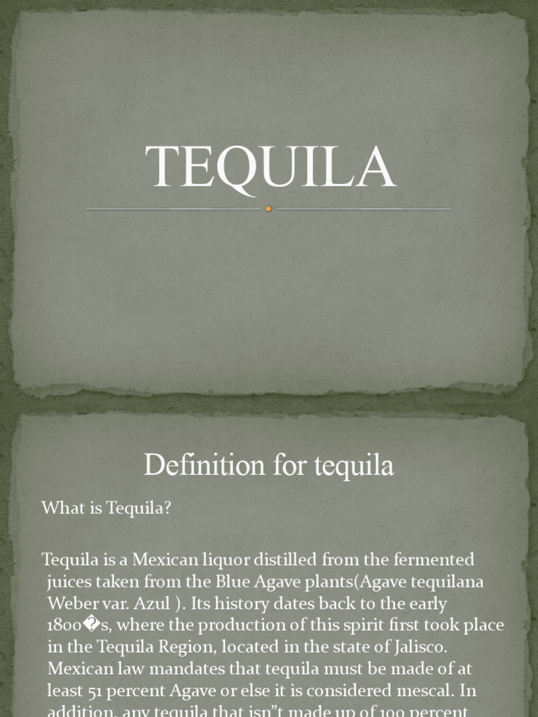 Lecture 8 (Tequila) | PDF | Barrel | Alcoholic Drinks