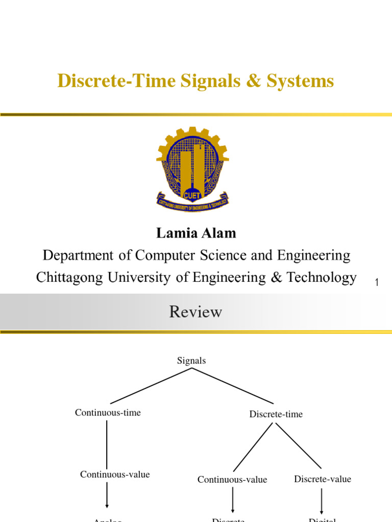 Discrete-Time Signals & Systems | PDF | Discrete Time And Continuous Time | Computer Science