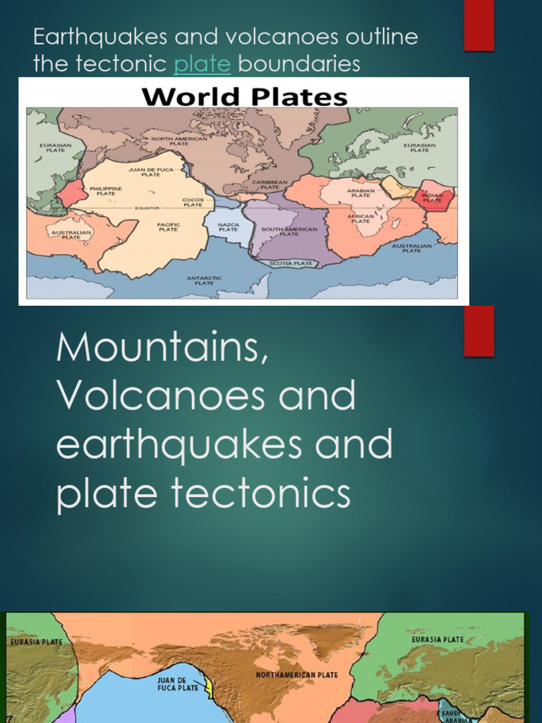 Mountains Volvanoes and Earthquake Epicenter With Plate Tectonics | PDF ...