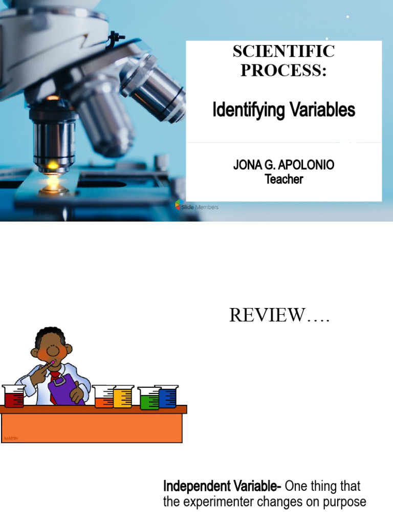 Understanding Variables in Science | PDF | Variable (Mathematics ...