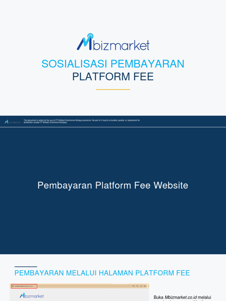 Cara Pembayaran Platform Fee 2022 (Website Dan Mobile Apps) | PDF