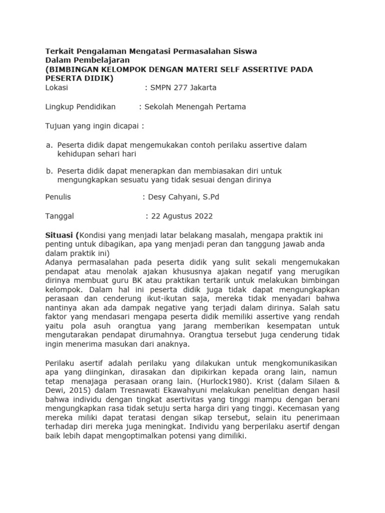 Contoh Praktek Baik | PDF