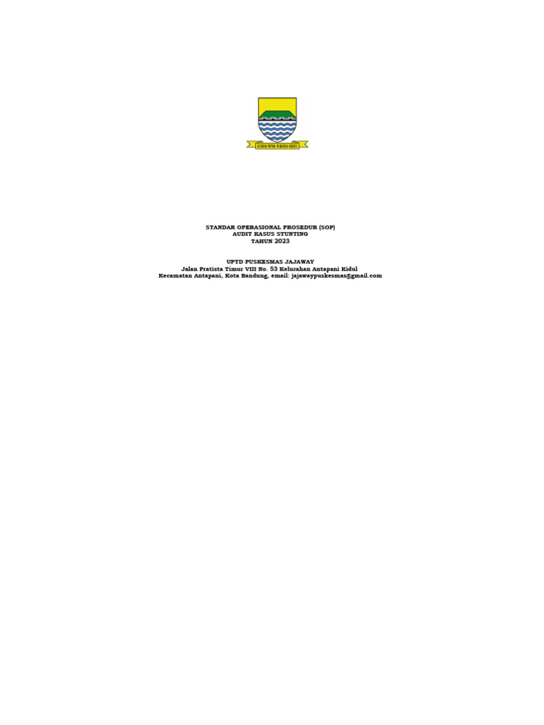 Sop Audit Kasus Stunting Pdf