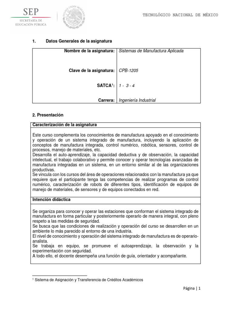 Curso de Sistemas Integrados de Manufactura | PDF | Software | Aprendizaje
