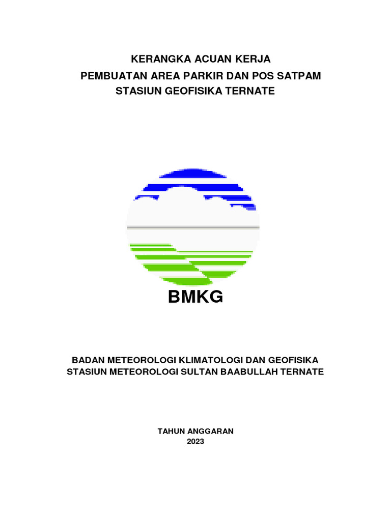 KAK Parkir dan Pos Satpam (1) | PDF