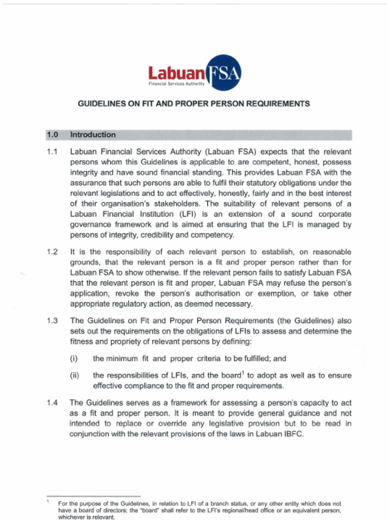 guidelines-on-fit-and-proper-person-requirements-2015 | PDF