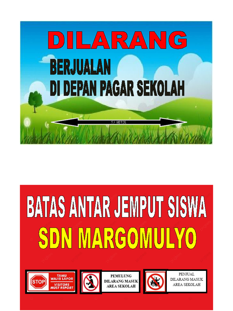 Banner Batas Antar Jemput Siswa | PDF