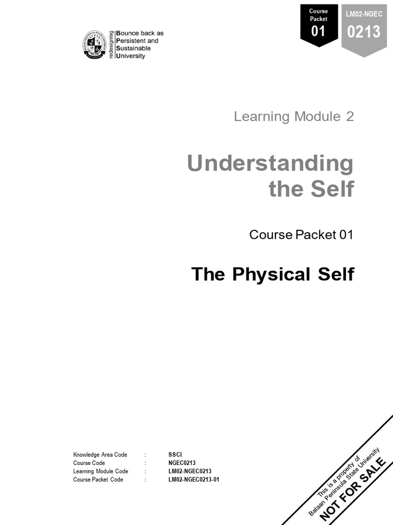 UTS M2P1 Physical Self - BPoblete | PDF | Body Image | Self Esteem