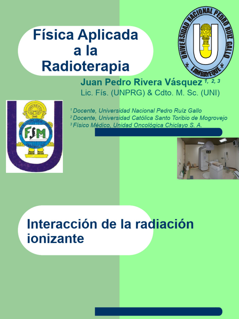 2 Interaccion de La Radiacion Ionizante | PDF | Radiación ionizante | Fotón