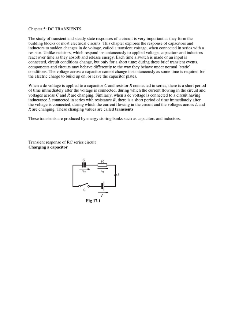 Chapter 5 DC Transients | PDF