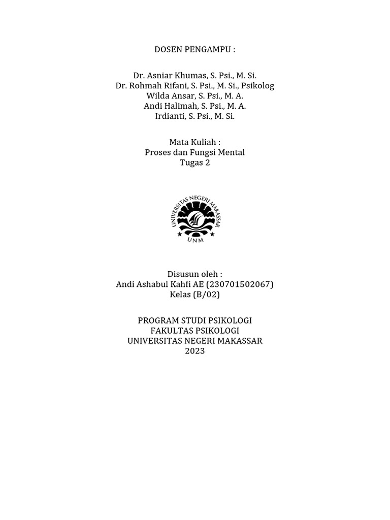 Tugas 2 PDFM Andi Ashabul Kahfi Ae | PDF | Sains & Matematika