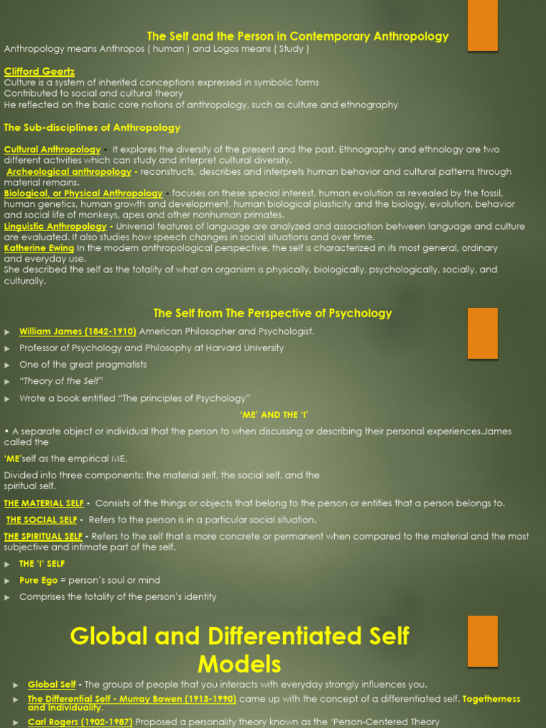 Uts Reviewer | PDF | Anthropology | Self Concept