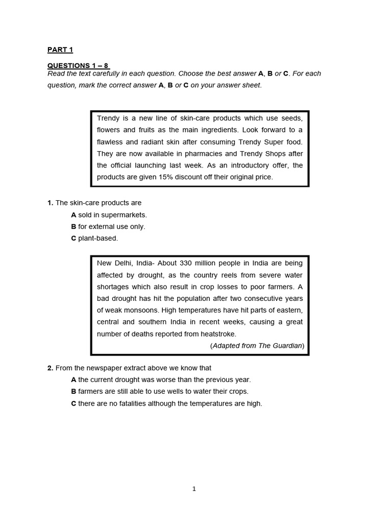 Form 4 Exam 2021 | PDF